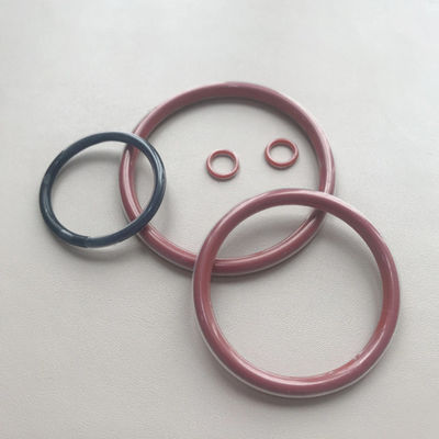 Coated Flat Rubber O Rings Heat Cold Resistance 70-85 Hardness