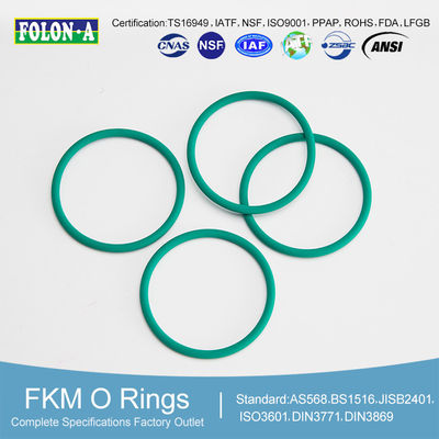 Oil Resistant Black FKM AS568 O Rings for Automotive Applications
