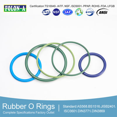 AS568 BS1516 FKM O Ring Cord 14 MPa Tensile Strength Excellent Resistance